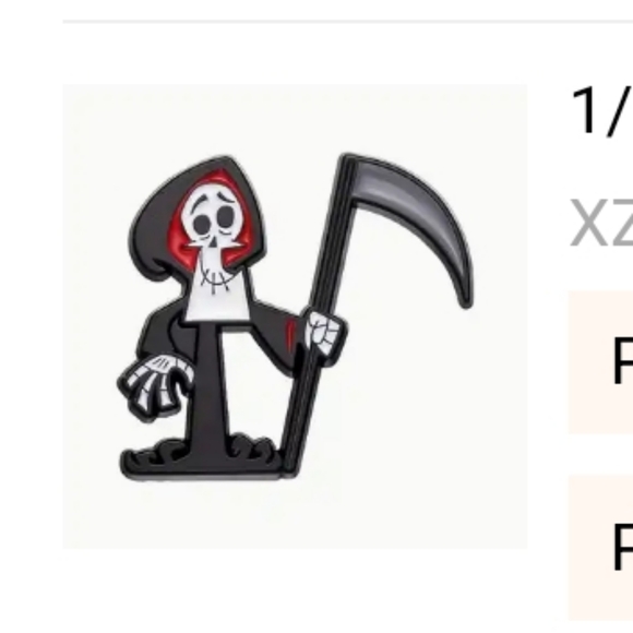 Jewelry | Grim Reaper Enamel Pin | Poshmark